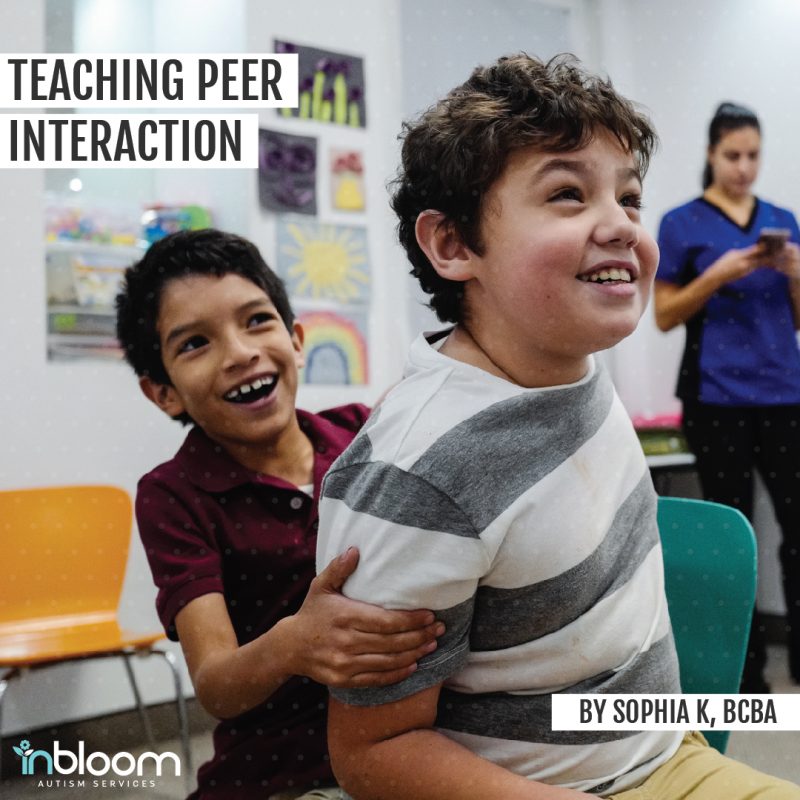 TEACHING PEER INTERACTION | InBloom Autism Services